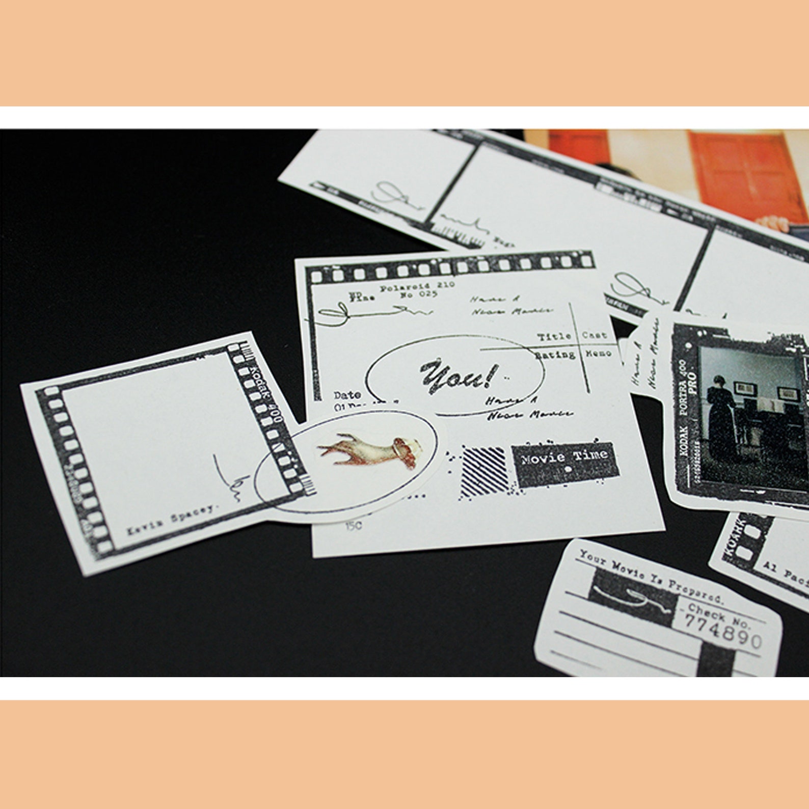 Clear Stamp Set /clear Stamps / Film Frame Vintage Filmstrip Lens ...