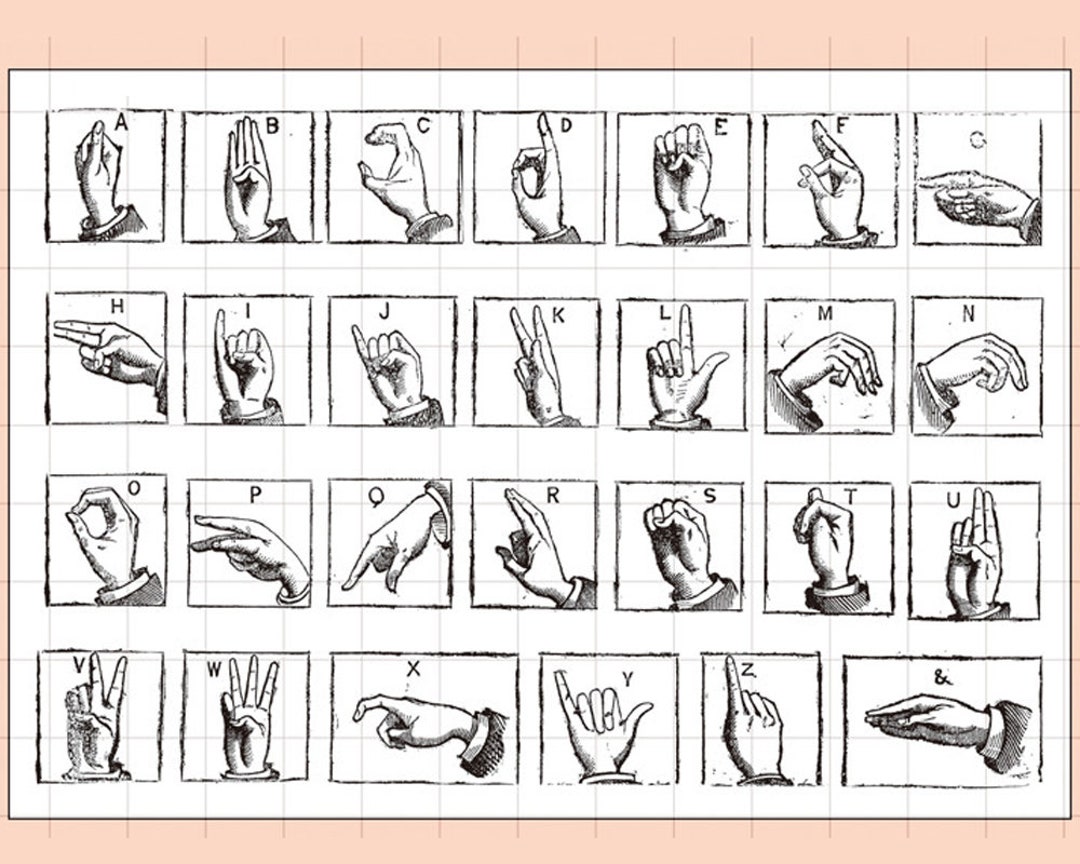 Clear Stamp Set / Clear Stamps / Hand Gesture Themed Transparent Stamps ...