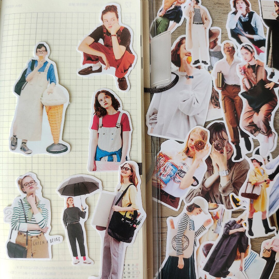 Fashion Girl Sticker | Street Girl Sticker, Stickers Pack~die-cut ...
