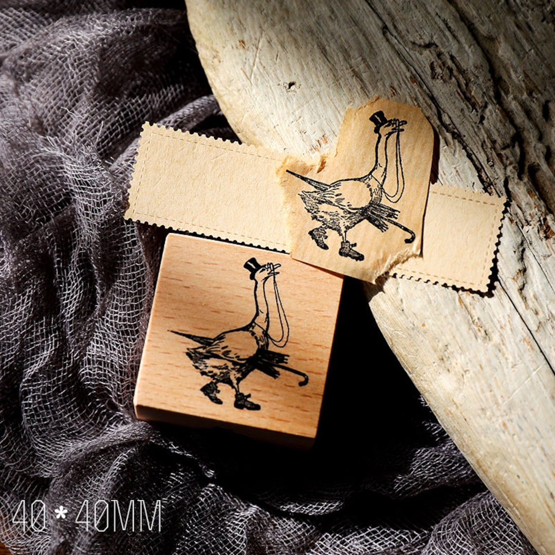 Vintage Standing Goose Stamps Gentleman Stamps Wooden Stamps Vintage ...