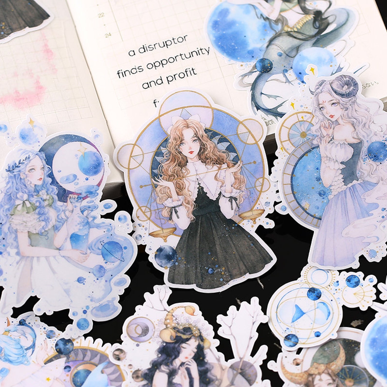 Constellation Girls Stickers Horoscope Zodiac Taurus Themed - Etsy