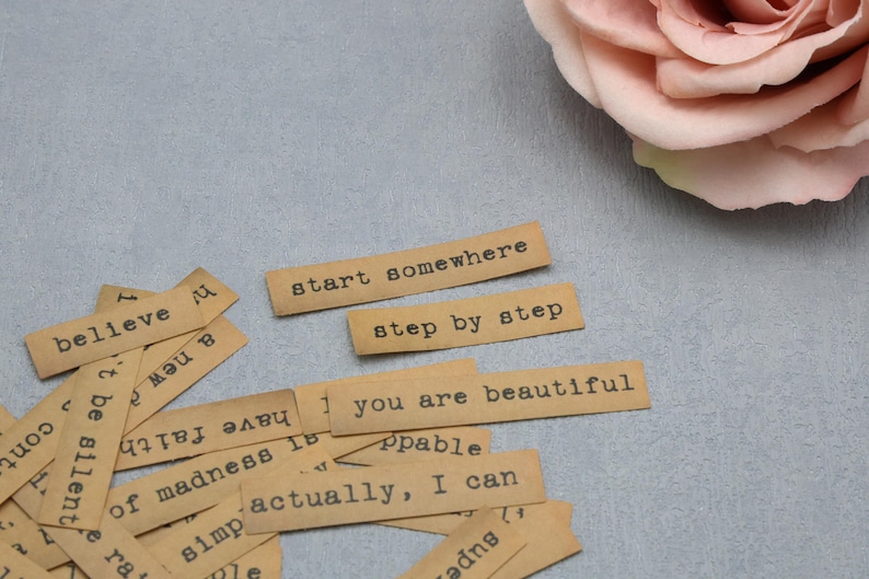 Retro Quotes Stickers, Die Cut Stickers, Kraft Paper Stickers, Words ...