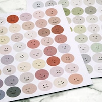 Kawaii Face Vinyl Decals, Cute Face Decals, Marshmallow Face Decals ...