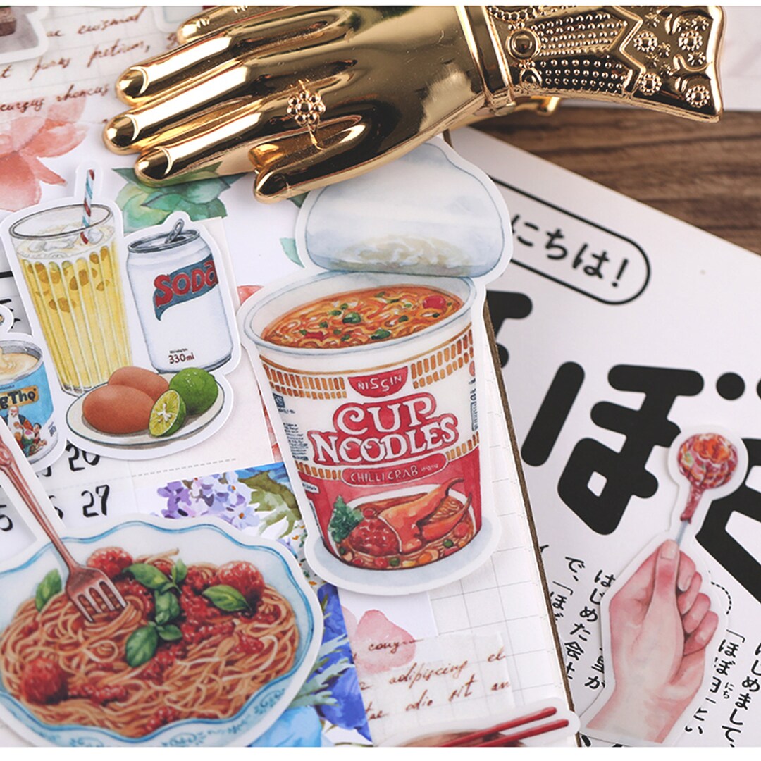 Asian Food Sticker | Noodles Dumplings Fries Rice Delicious Food Die ...