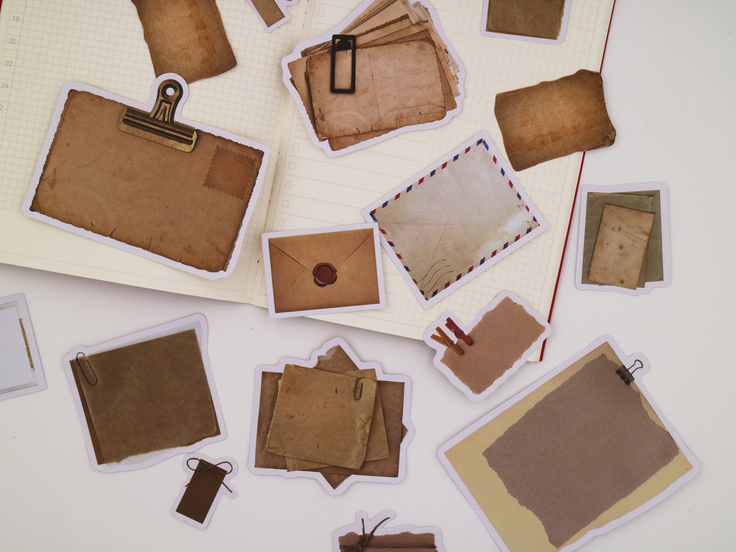 Writable 45pcs/pack Notice Note Board Envelope Stickers | Etsy