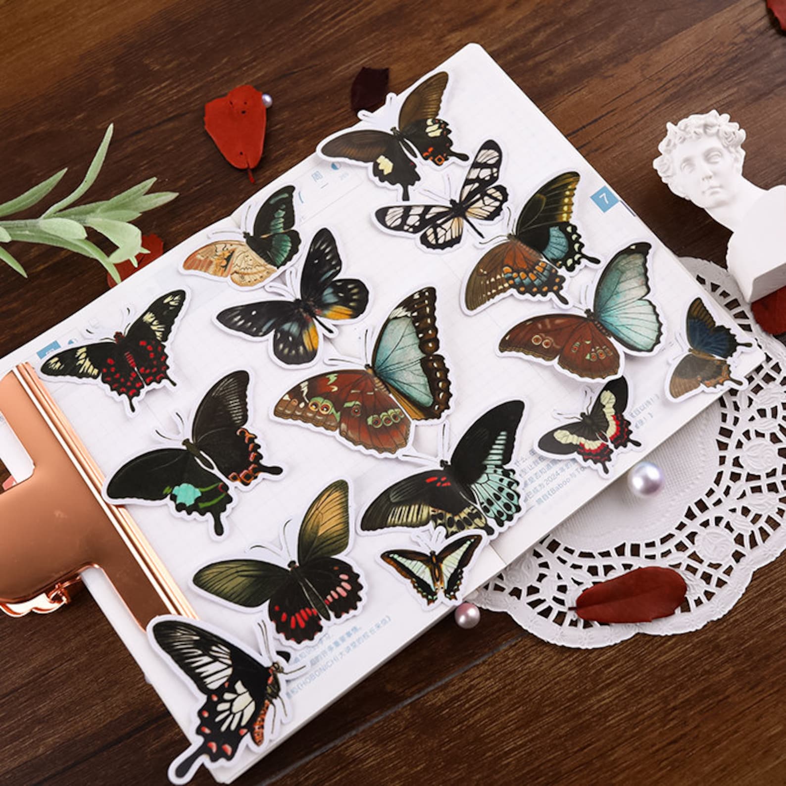 80pcs Butterfly Sticker Various Butterflies Insects Stickers | Etsy