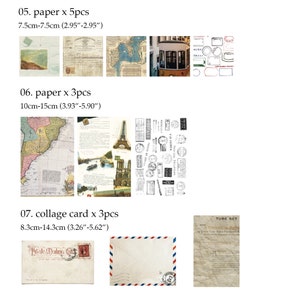 World Travel Junk Journal Kit Pack, Various Travel Paper Receipt ...