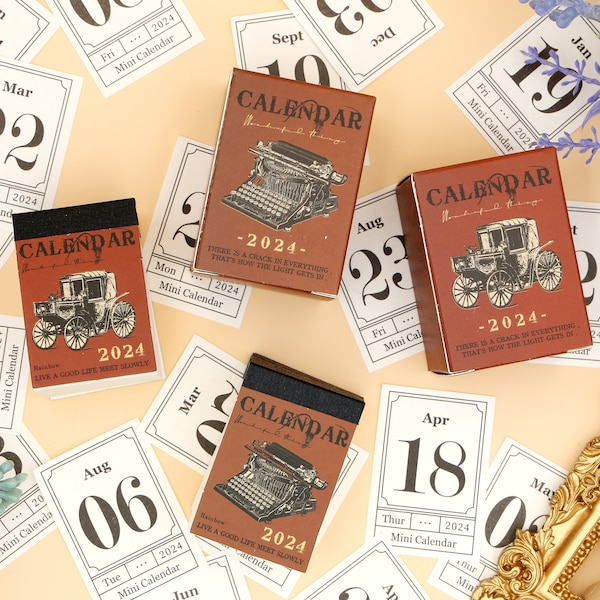 Pocket Calendar - Etsy UK