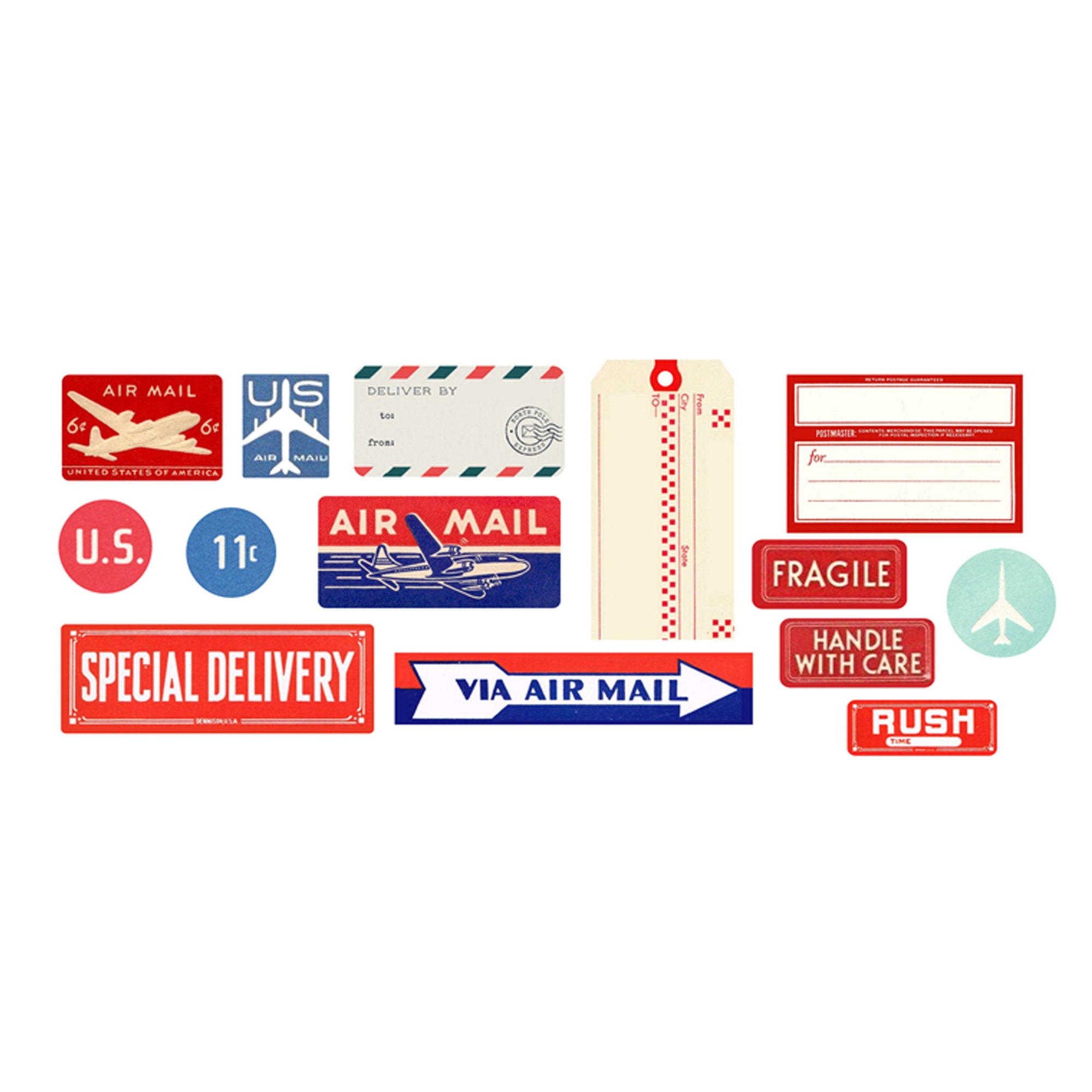 Vintage air mail postage aeroplane ephemera pack US shipment | Etsy