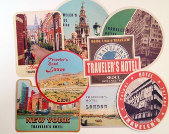 Vintage Travel Stickers Tourism Journey Bus Travel Ticket | Etsy