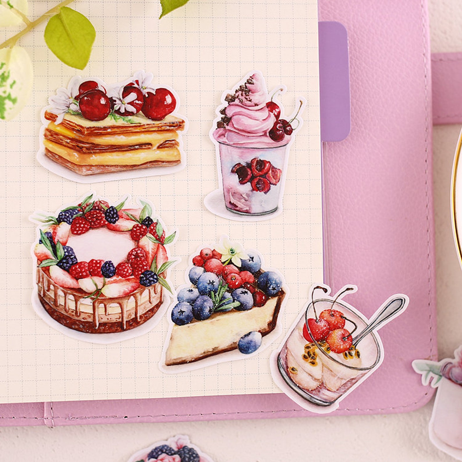 Sweets Stickers Dessert Food Candy Themed Sweets Pie Cake Decorative ...