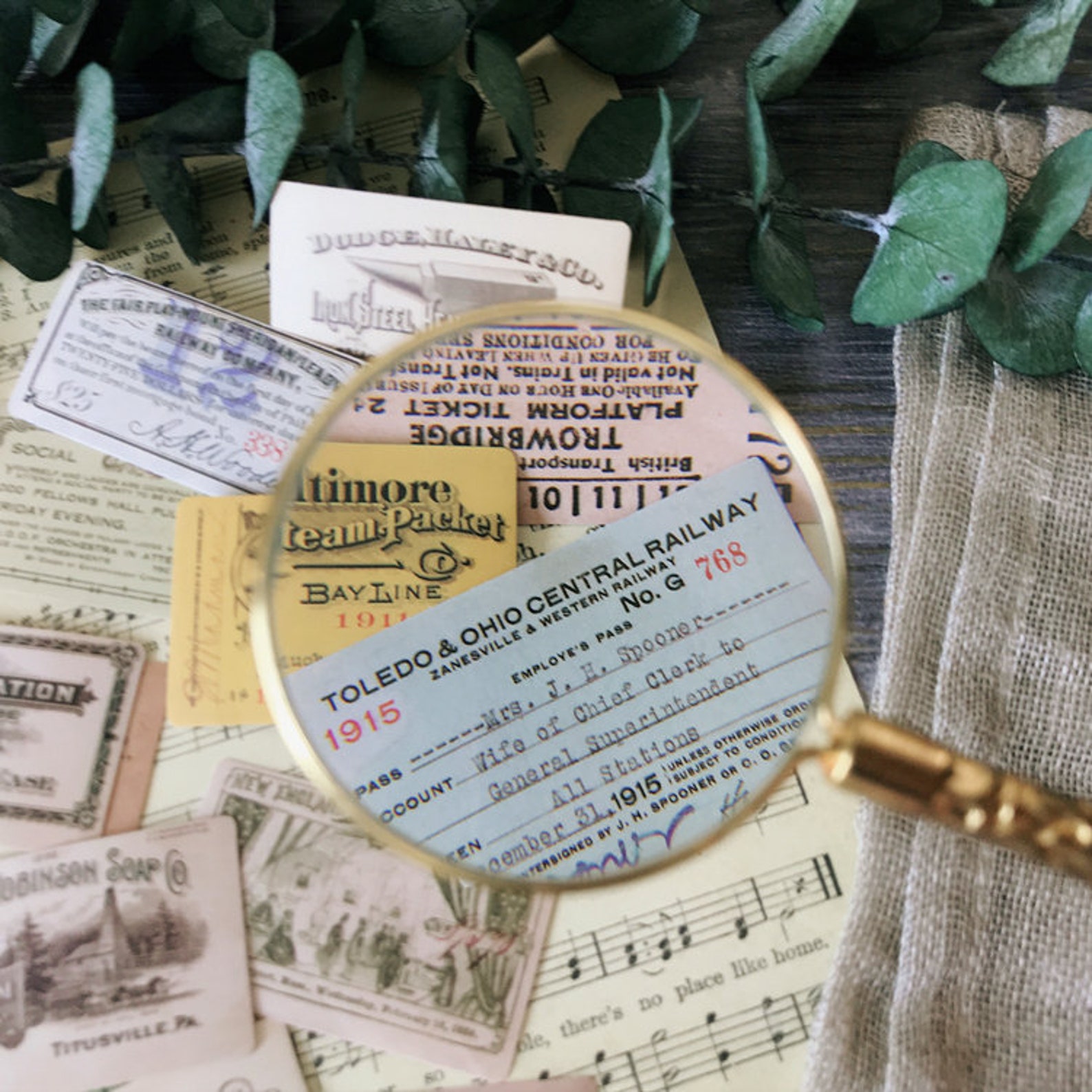 14pcs/pack Vintage Receipt Stickers Junk Journal Ephemera | Etsy