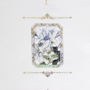 Lily Flower Lace PET Tape blue Lily Flower Lace PET Tape M04 - Etsy