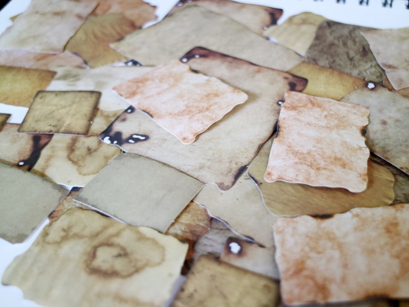 Writable 45pcs/pack Burned Paper Stickers Pack Bojo Sticker - Etsy