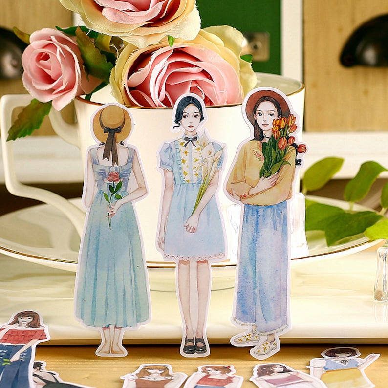 Fashion Girl Stickers | Modern Girls Street Style Dress Street Style ...