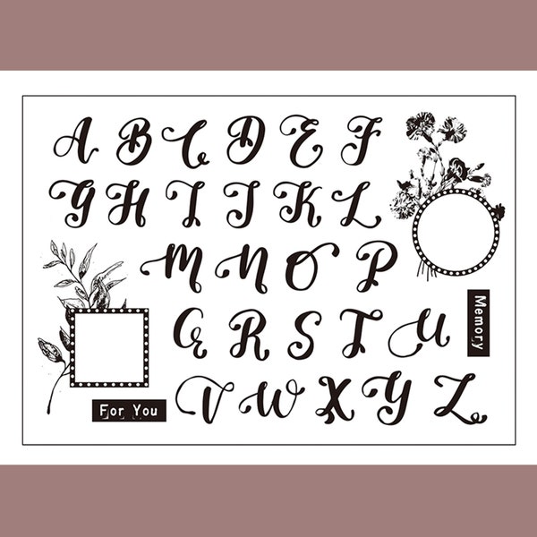 Clear Alphabet Stamps - Etsy