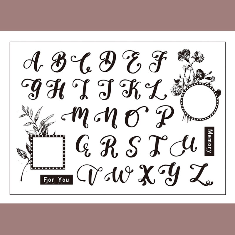 Clear Alphabet Stamps - Etsy