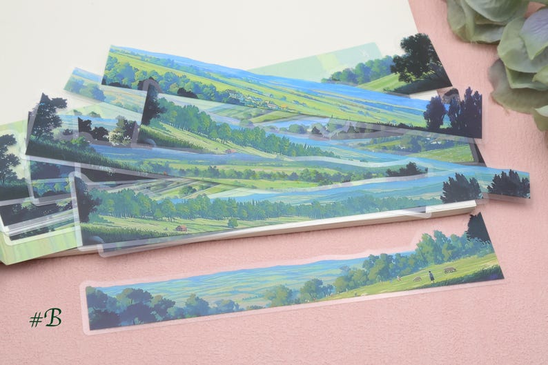 Nature Scene PET Strips Stickers | 20pcs/sheets Breathtaking Nature ...