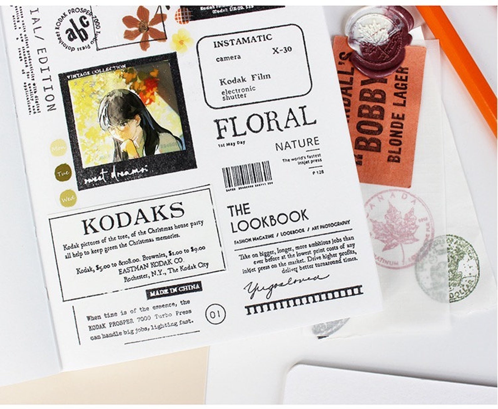 Clear Stamp Set /clear Stamps / Film Frame Kodak Vintage Filmstrip Lens ...
