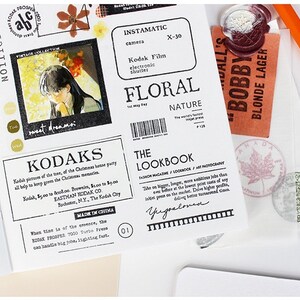 Clear Stamp Set /clear Stamps / Film Frame Kodak Vintage Filmstrip Lens ...