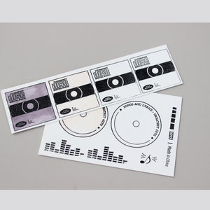 Clear Stamp Set /clear Stamps / CD Disc Record Phonogram Clear Stamp ...