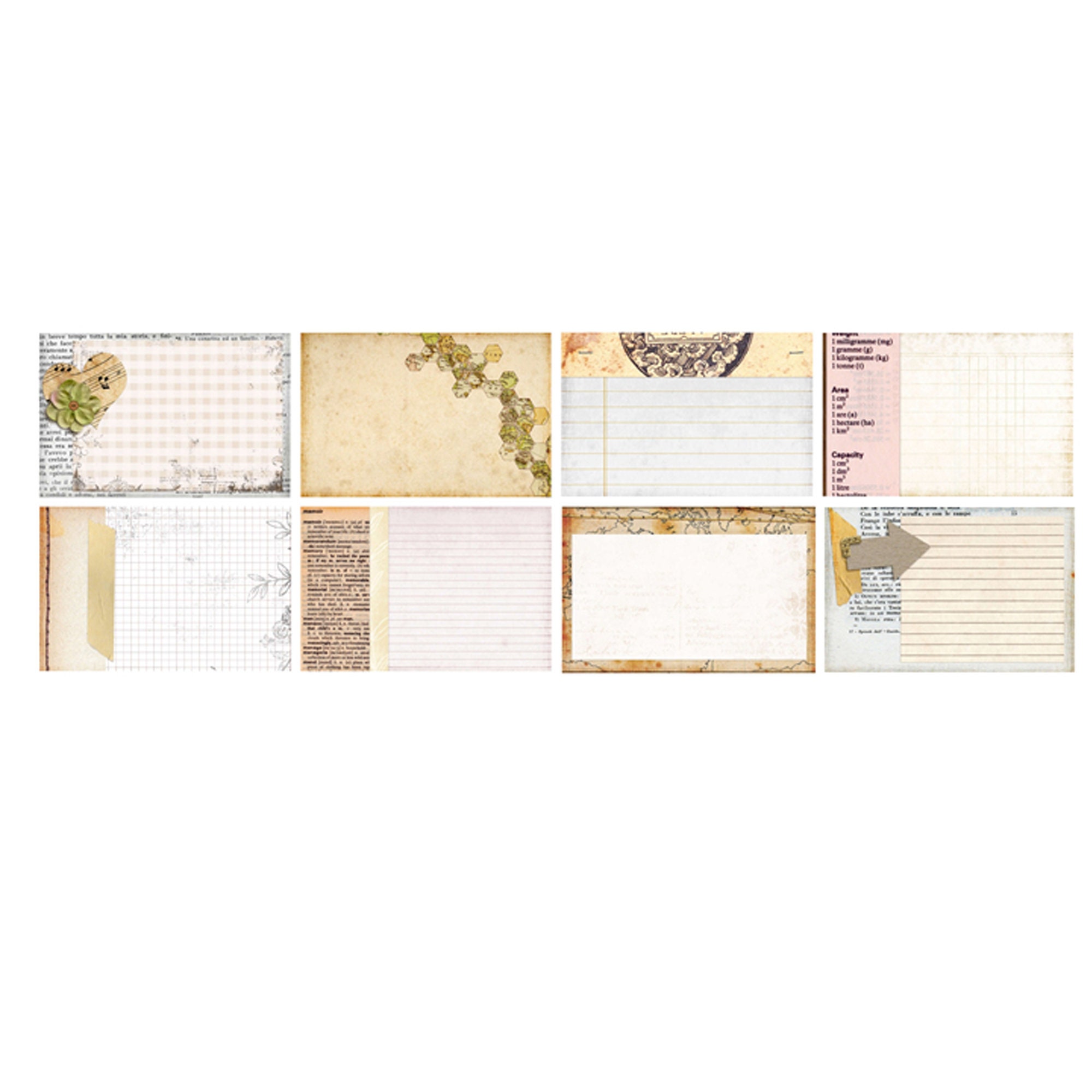 Vintage note paper sticker. Collage paper receipt junk | Etsy