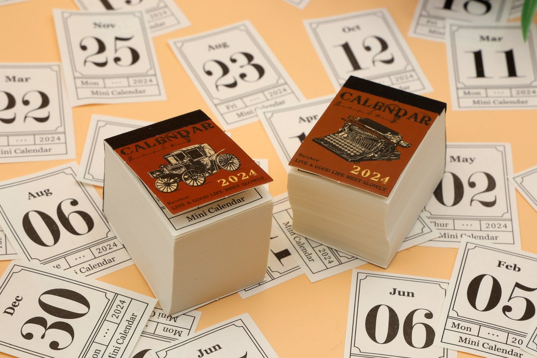 2024 Calendar Mini Calendar | Small Calendar Pocket Calendar, Card ...