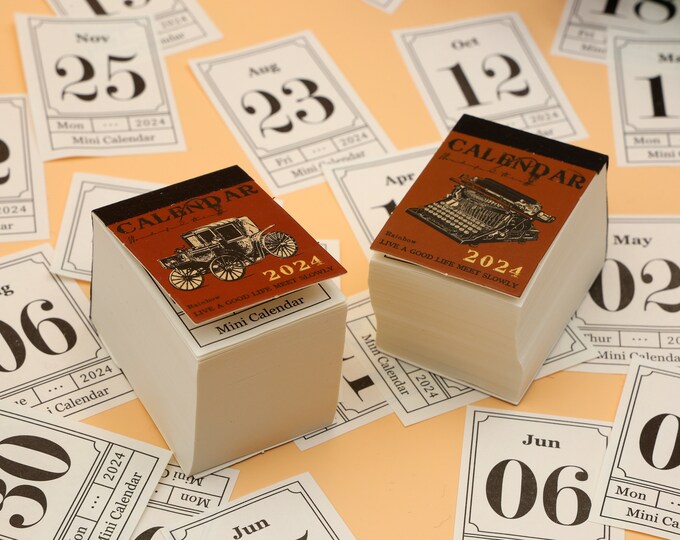 2024 Calendar Mini Calendar | Small Calendar Pocket Calendar, Card ...