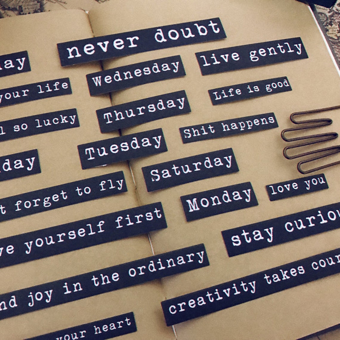 Small Word Stickers | White Matte Word Stickers, Phrases, Quotes, Y06 ...