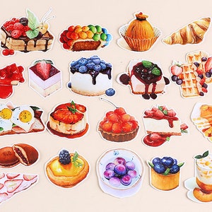 Sweets Stickers Dessert Food Candy Themed Sweets Pie Cake Decorative ...