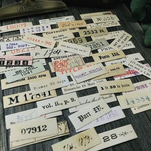 Vintage Postmark Receipt Stickers- Vintage Postmark Ticket , Ephemera ...