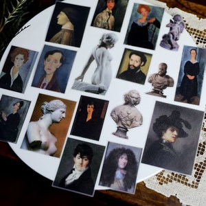 Museum Sticker Art Gallery 60pcs/pack Vellum Paper Texture Thin ...