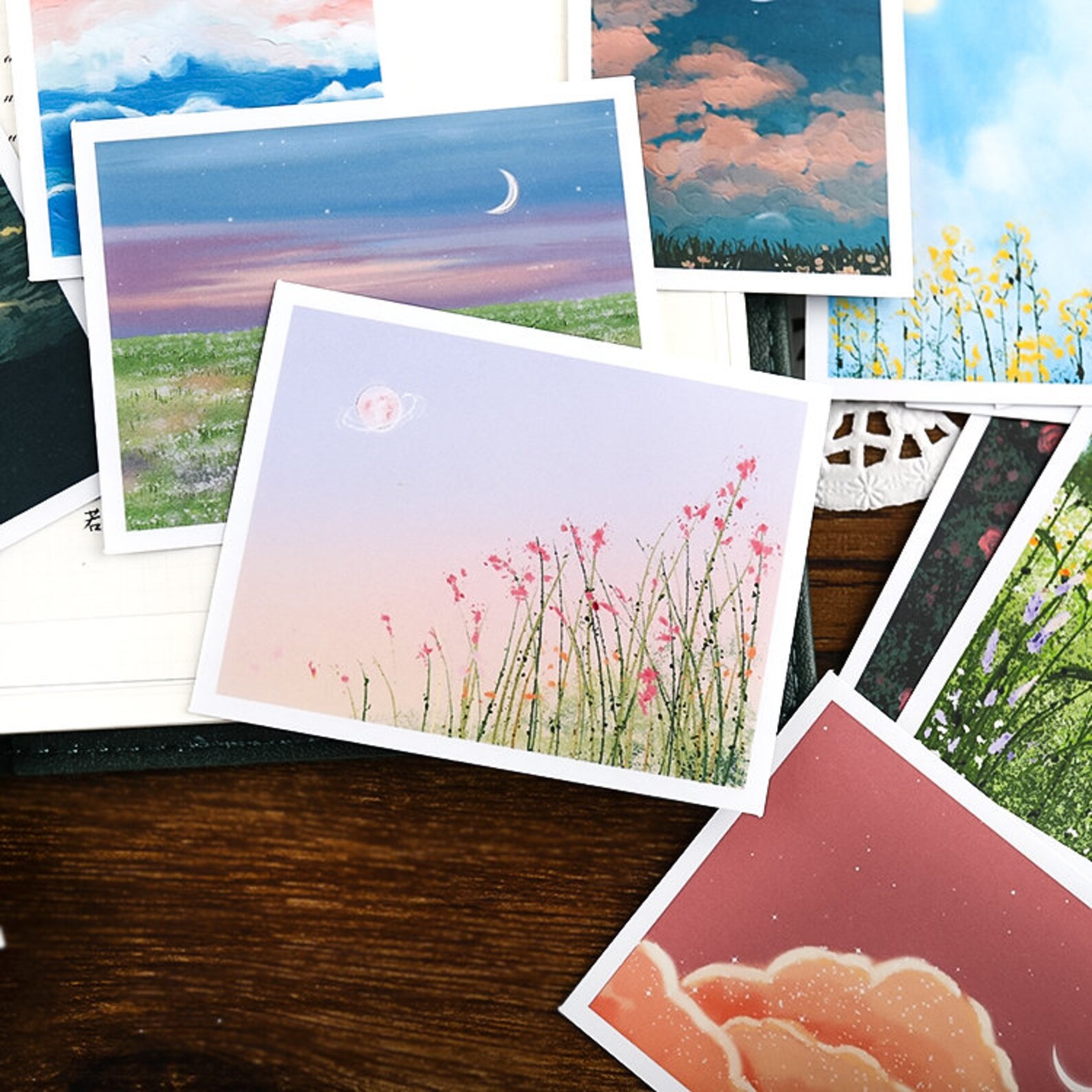 Nature Garden Stickers natural Scenery Green Floral Stickers | Etsy