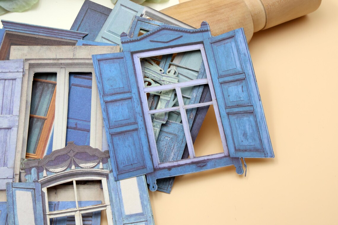 Various Window Paper Stickers | 10pcs/pack Window Stickers Junk Journal ...