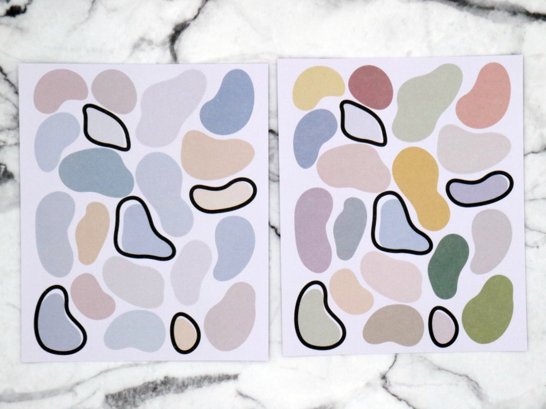 Cute Random Color Block Stickers, Planner Sticker, Planner Accessories ...