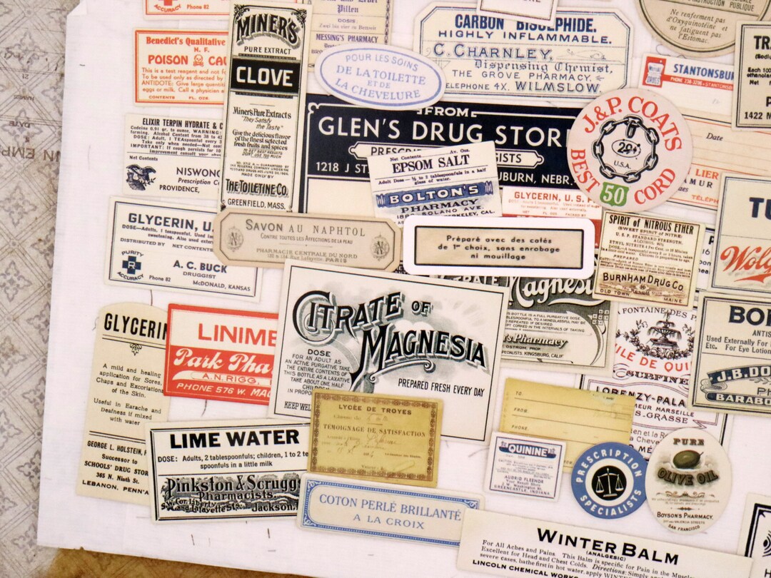 71pcs/pack Vintage Ads Vintage Poster Themed Decorative Stickers, White ...