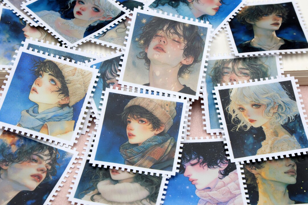 Cute Girl Handsome Boy Floral Portrait Stickers | Beautiful Girls Boys ...