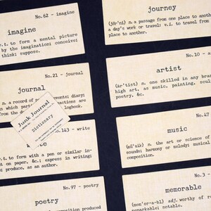 Word Dictionary Explanation Vintage Card Themed , Junk Journal, Collage ...