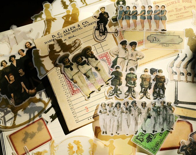 Museum Sticker Art Gallery 60pcs/pack Vellum Paper Texture | Etsy