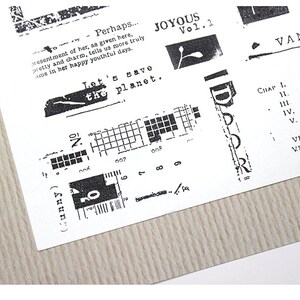 Clear Stamp Set / Clear Stamps / Receipt Collage Frame Designs S36 - Etsy