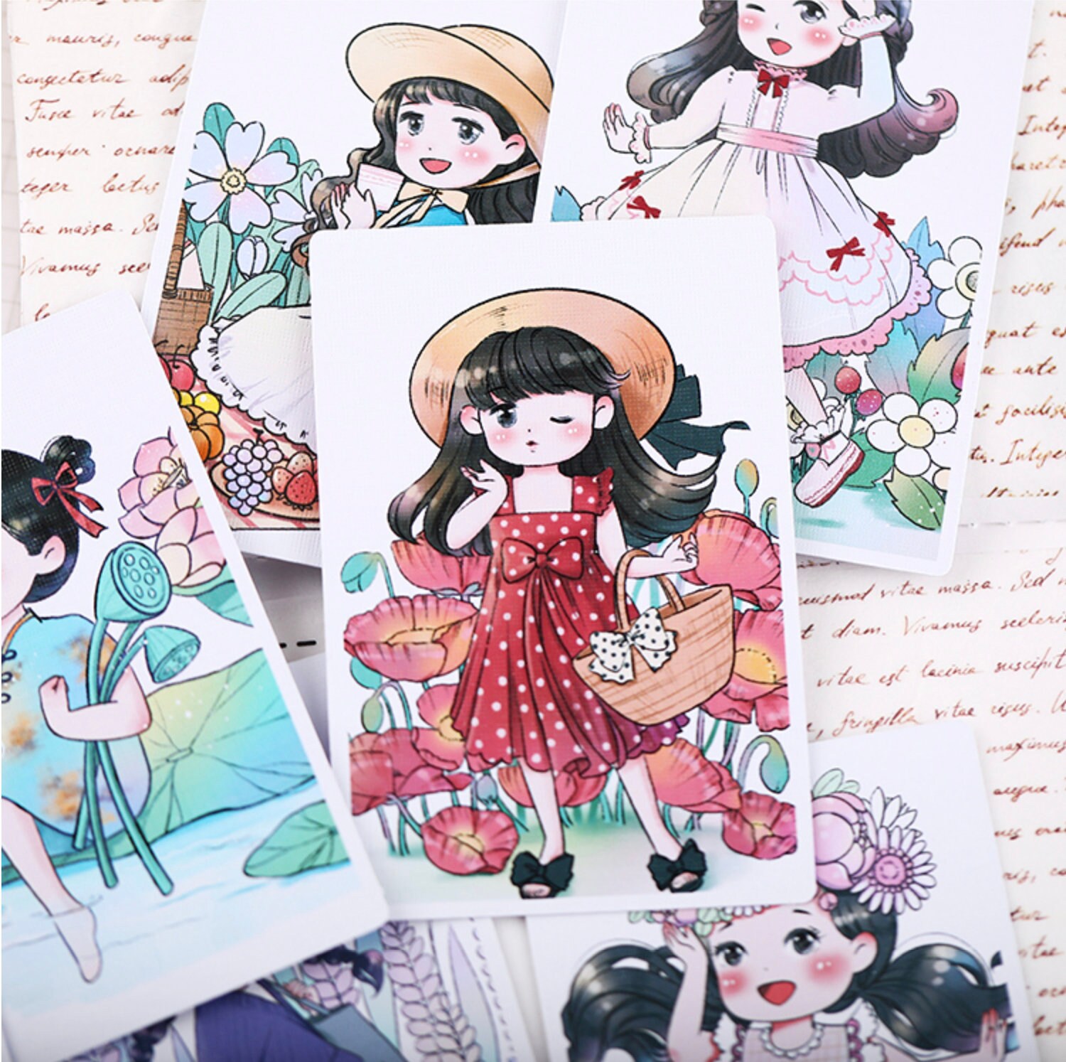 Floral Little Girl Stickers Cute Flower Fairies Girls Flower | Etsy