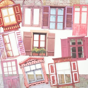 Various Window Paper Cuts | 10pcs/pack Window Card Junk Journal Kit ...