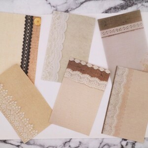 40 Sheets/ Lace Printed Paper Mixed Paper Pack Ephemera, Vintage Lace ...