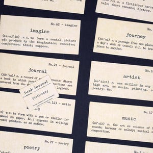 Word Dictionary Explanation Vintage Card Themed , Junk Journal, Collage ...