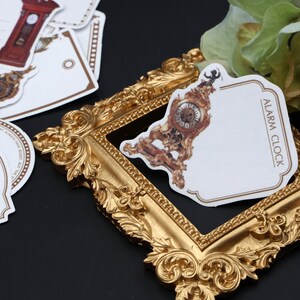 Pendulum Wall Clock Label Stickers | Washi Sticker Retro Themed ...