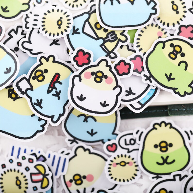 Cute Cockatiel Face Emoji Sticker S3 Themed Animal Sticker - Etsy