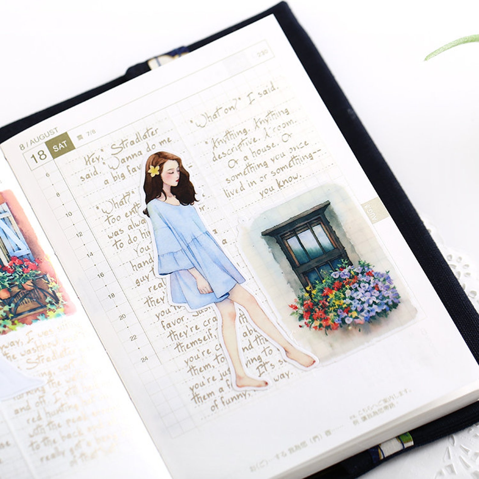 Fashion Girl Stickers Watercolor Modern Girls Streetwear | Etsy