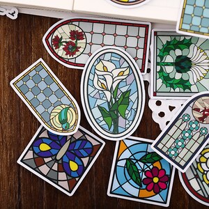 Colourful Stained Glass Window Sticker - Church Window Sticker Themed ...