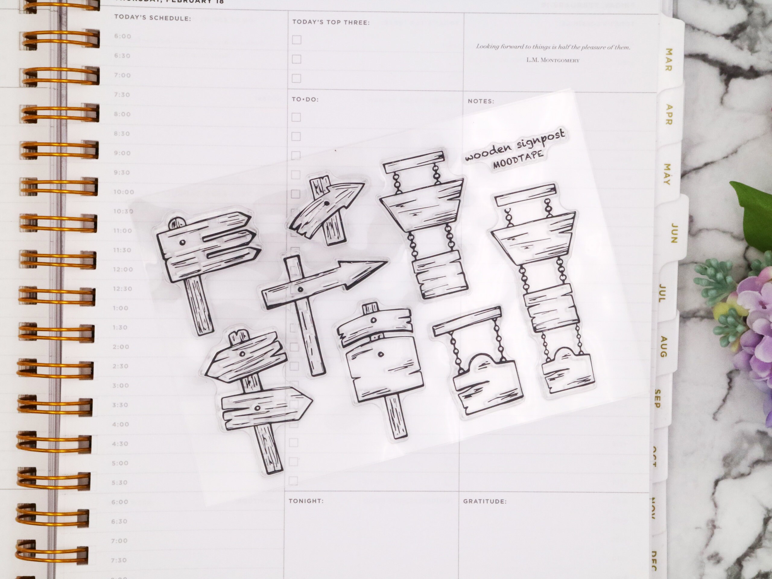 Clear Stamp Set / Clear Stamps / Wood Signs Arrow Symbols | Etsy