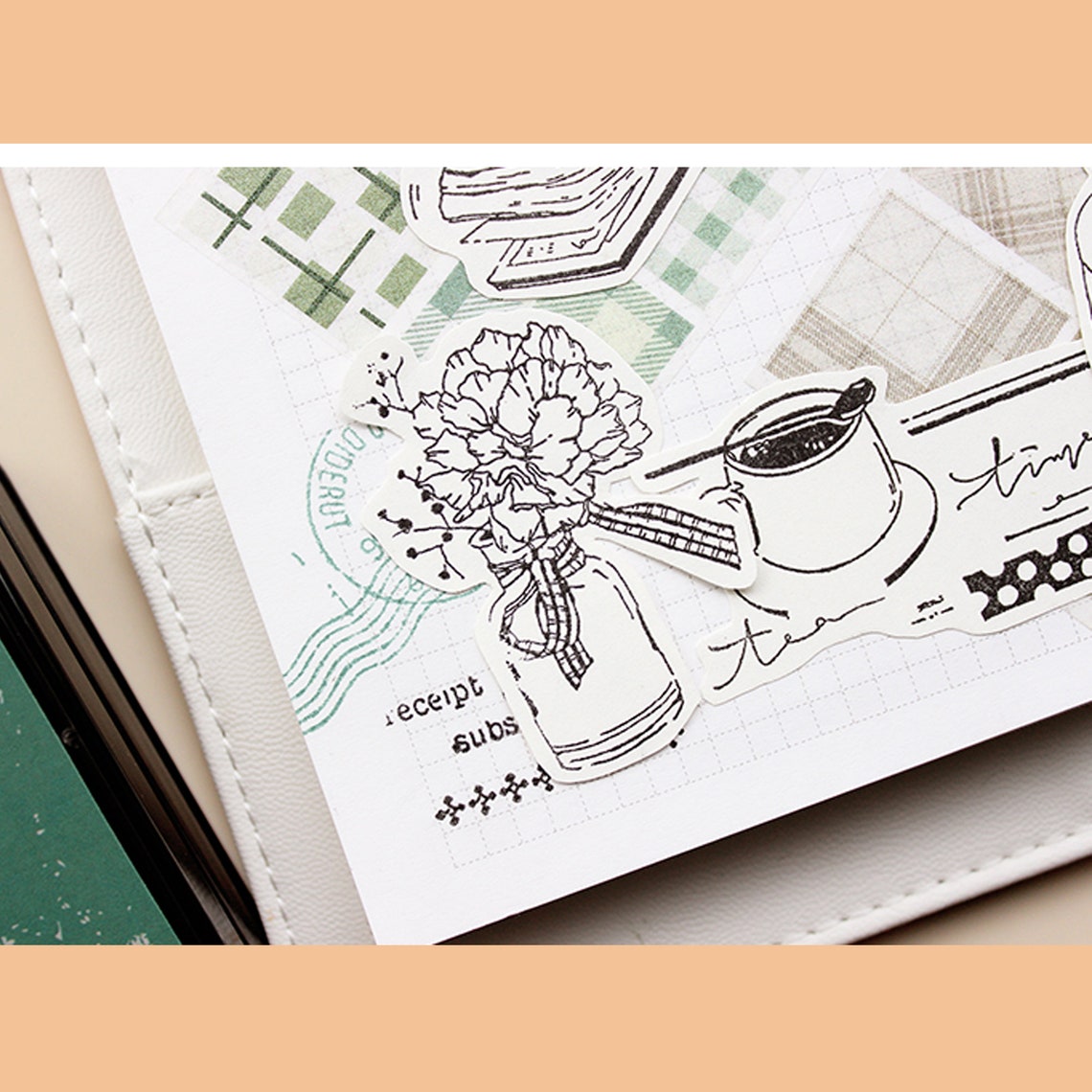 Clear Stamp Set /clear Stamps / Reading Time Flower Relax Time ...